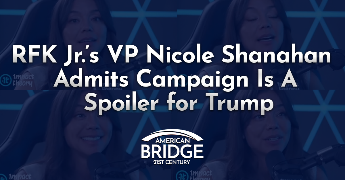 BREAKING: RFK Jr. Running Mate Nicole Shanahan Admits Campaign is a ...
