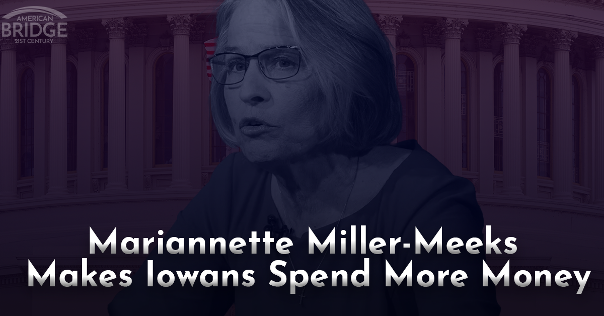 Mariannette Miller-Meeks Makes Iowans Spend More Money - American ...